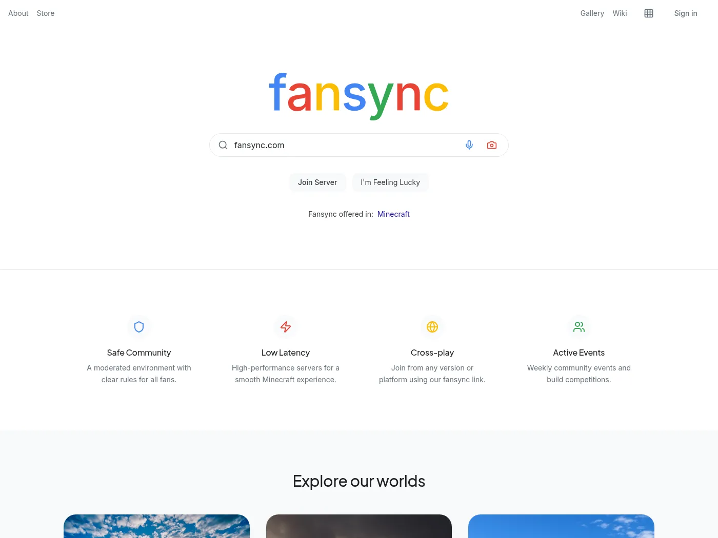 Fansync Minecraft Home