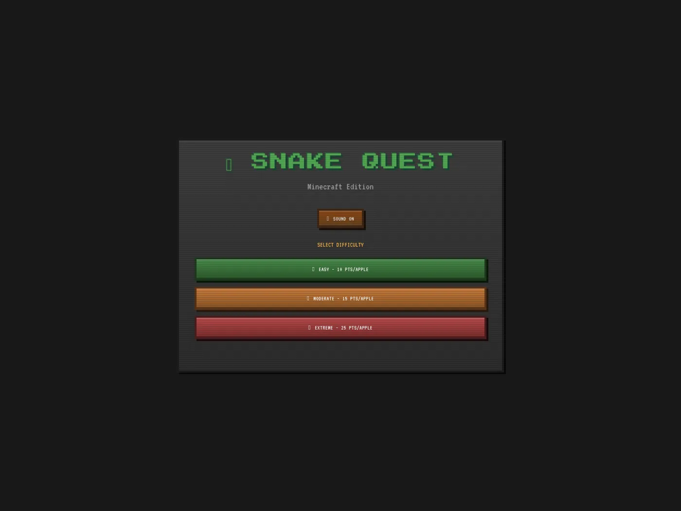Minecraft Snake Quest