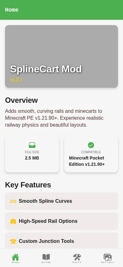 Minecraft SplineCart Mod