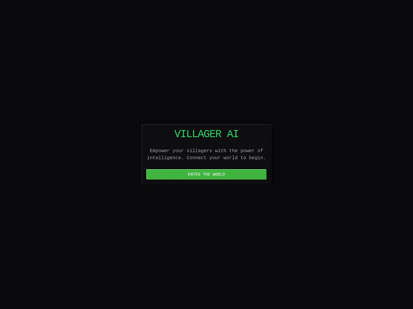 Minecraft Villager AI