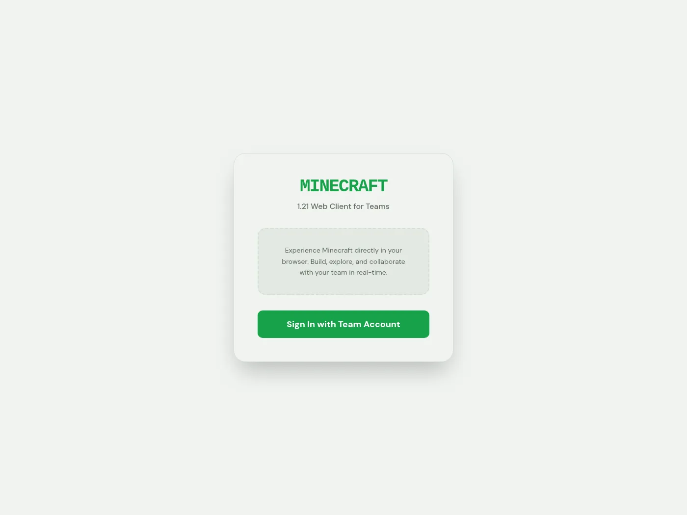 Minecraft Web Client