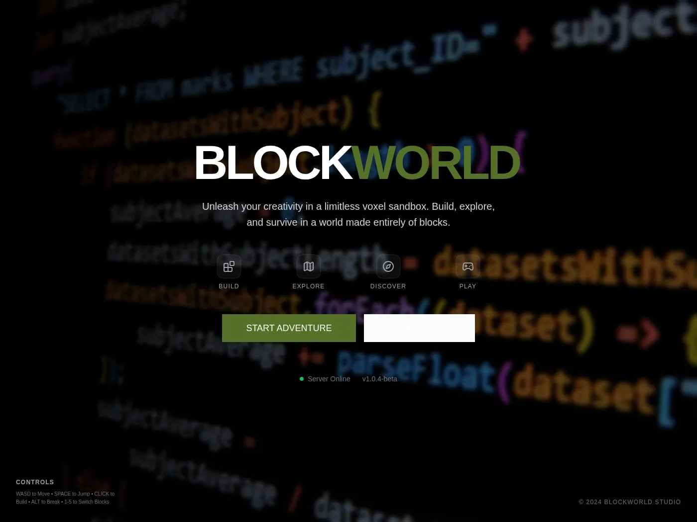 BlockWorld Web Game