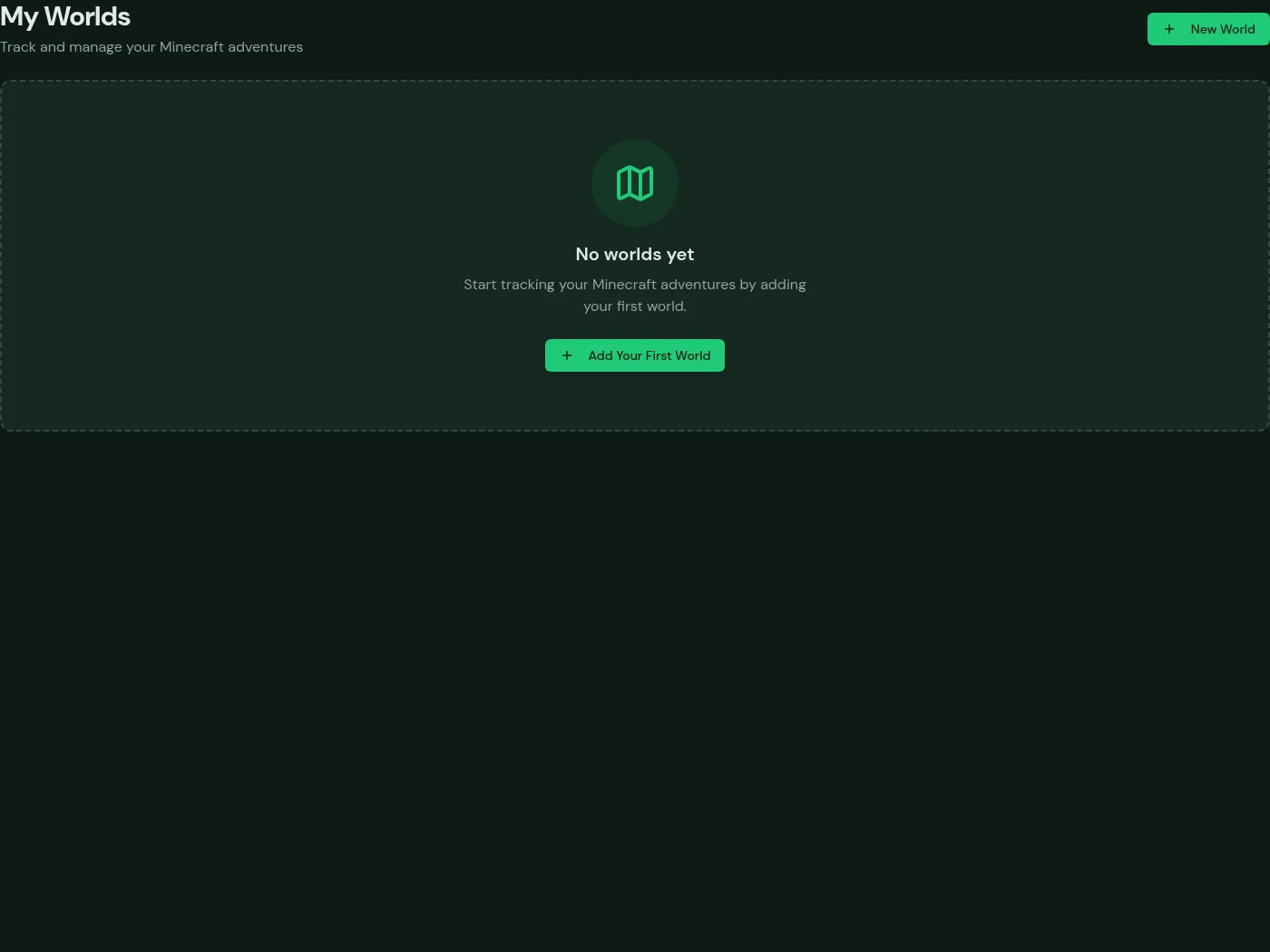 Minecraft World Tracker