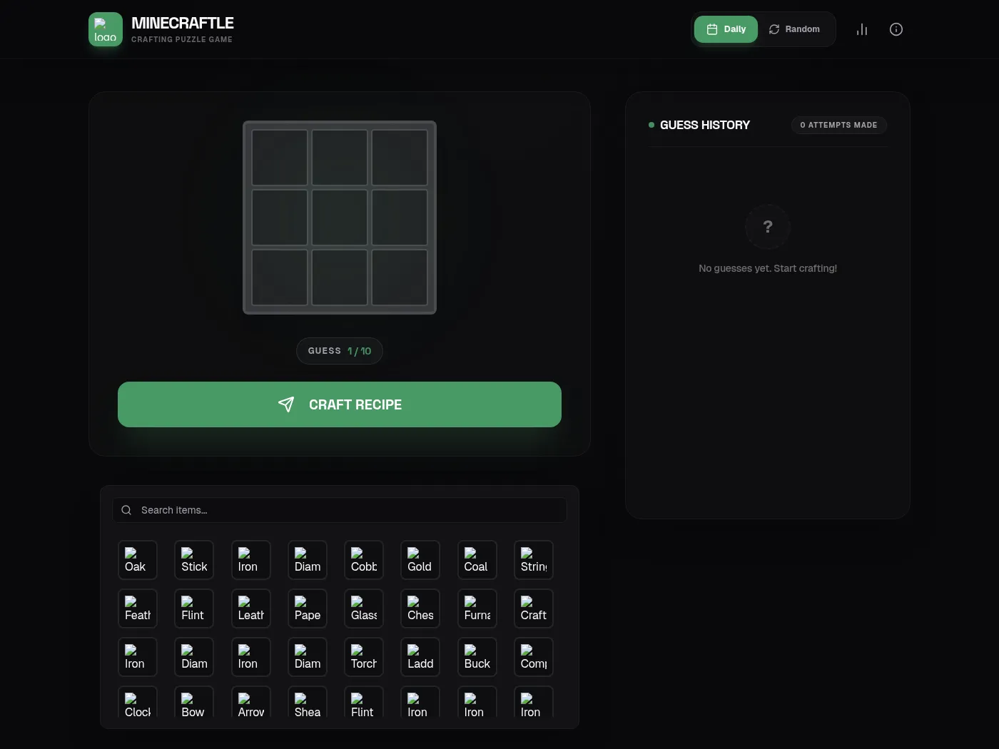 Minecraftle Clone