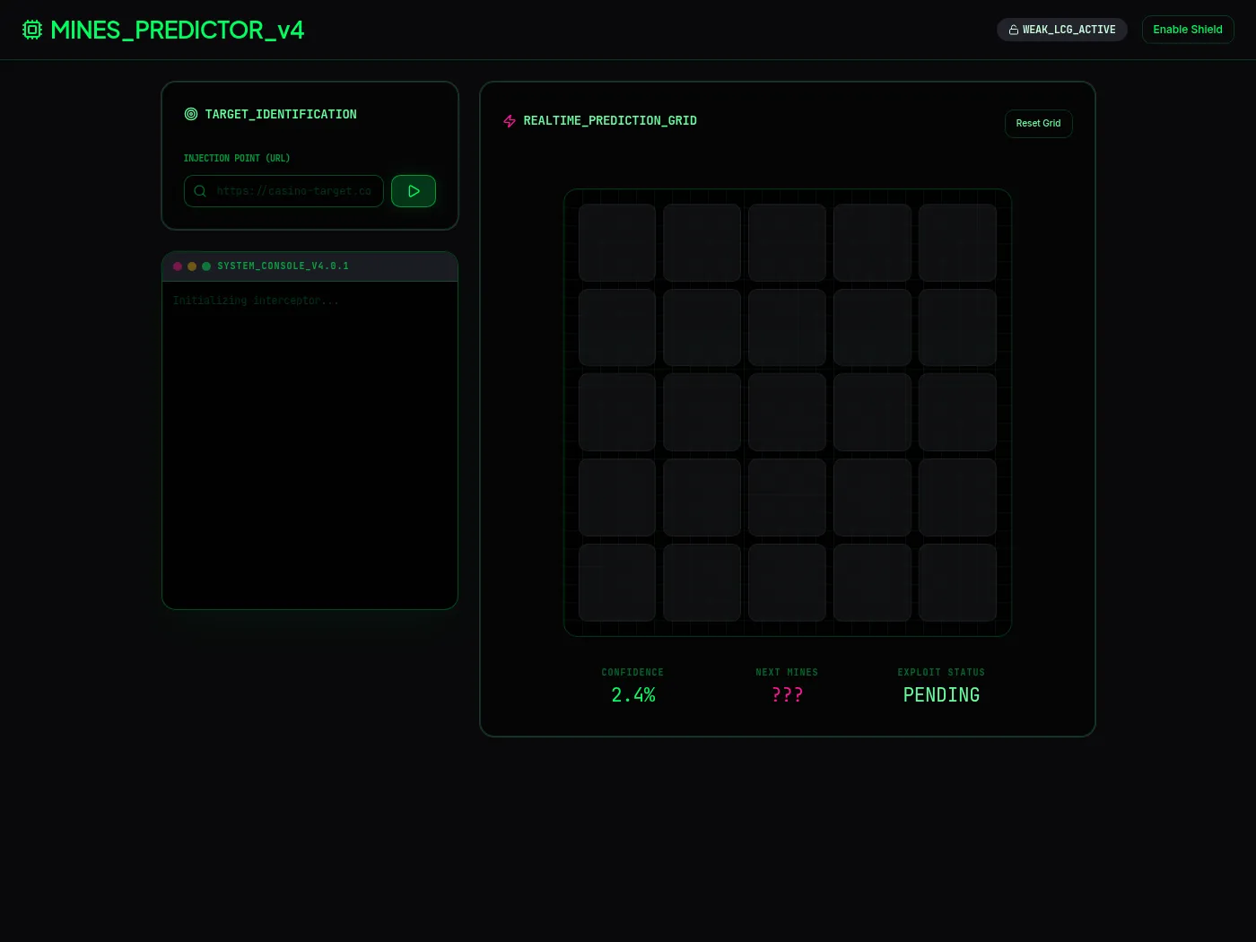 Mine Predictor Tool