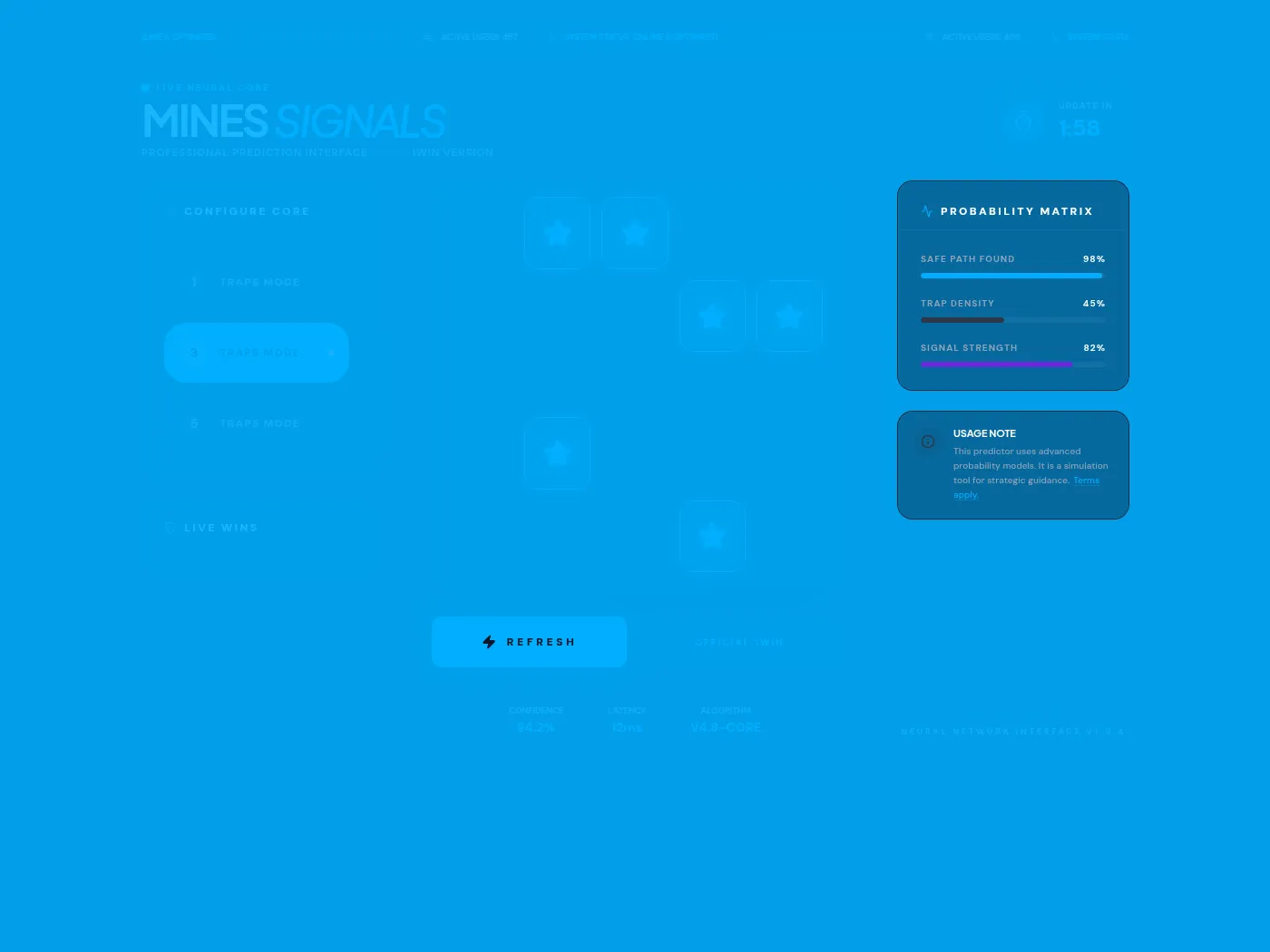 Mines Signals Predictor