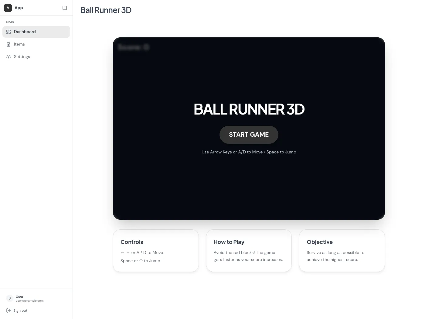 Mini 3D Game