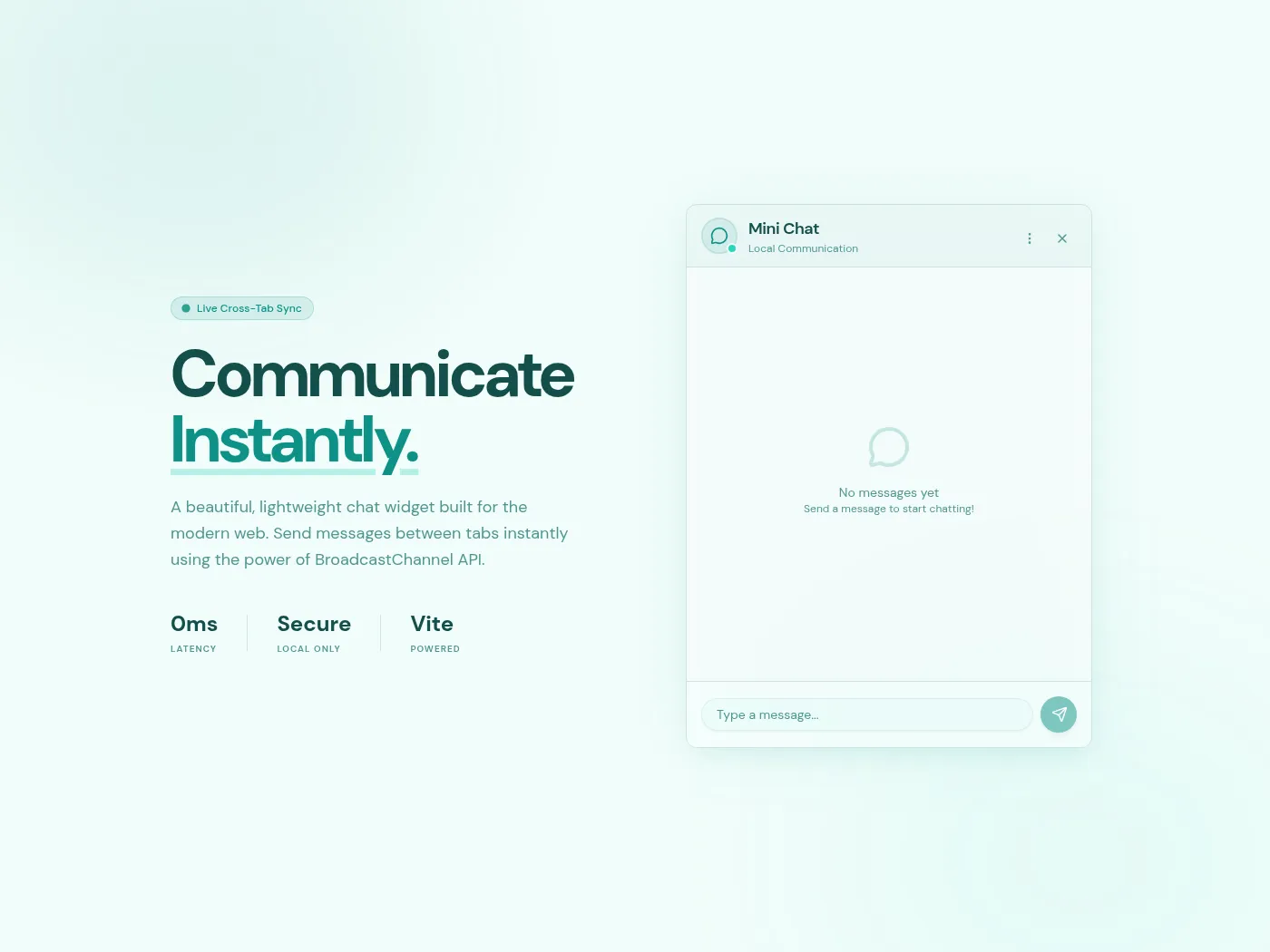Mini Chat Widget