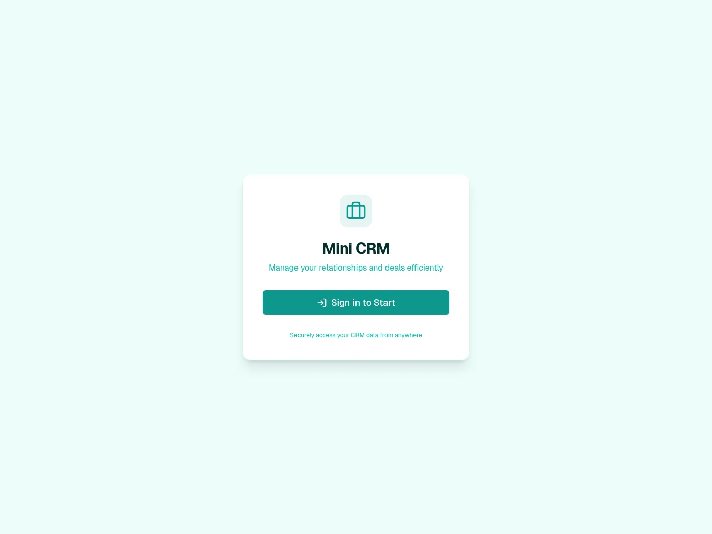 Mini CRM Exporter