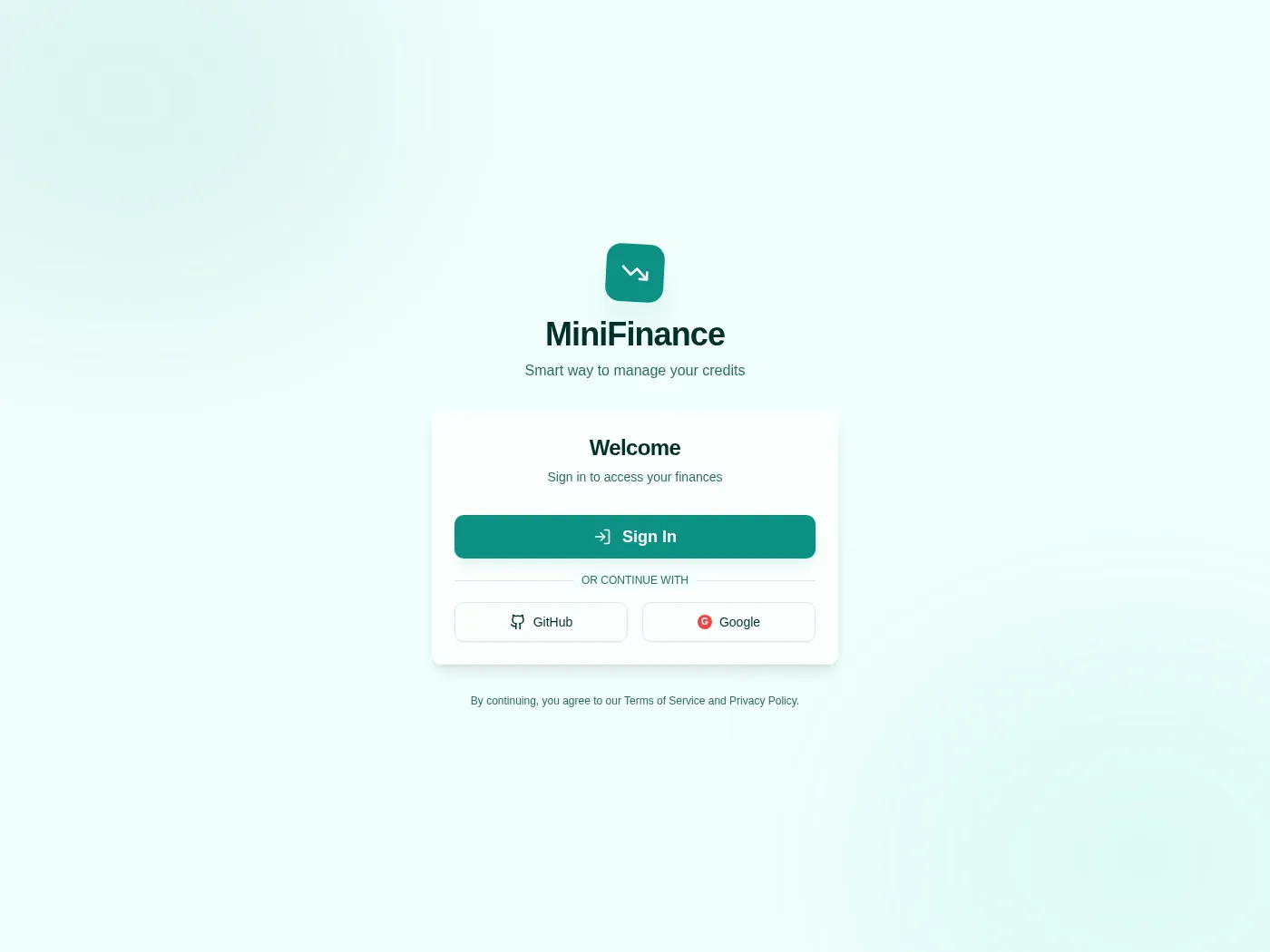 Mini Finance Tracker