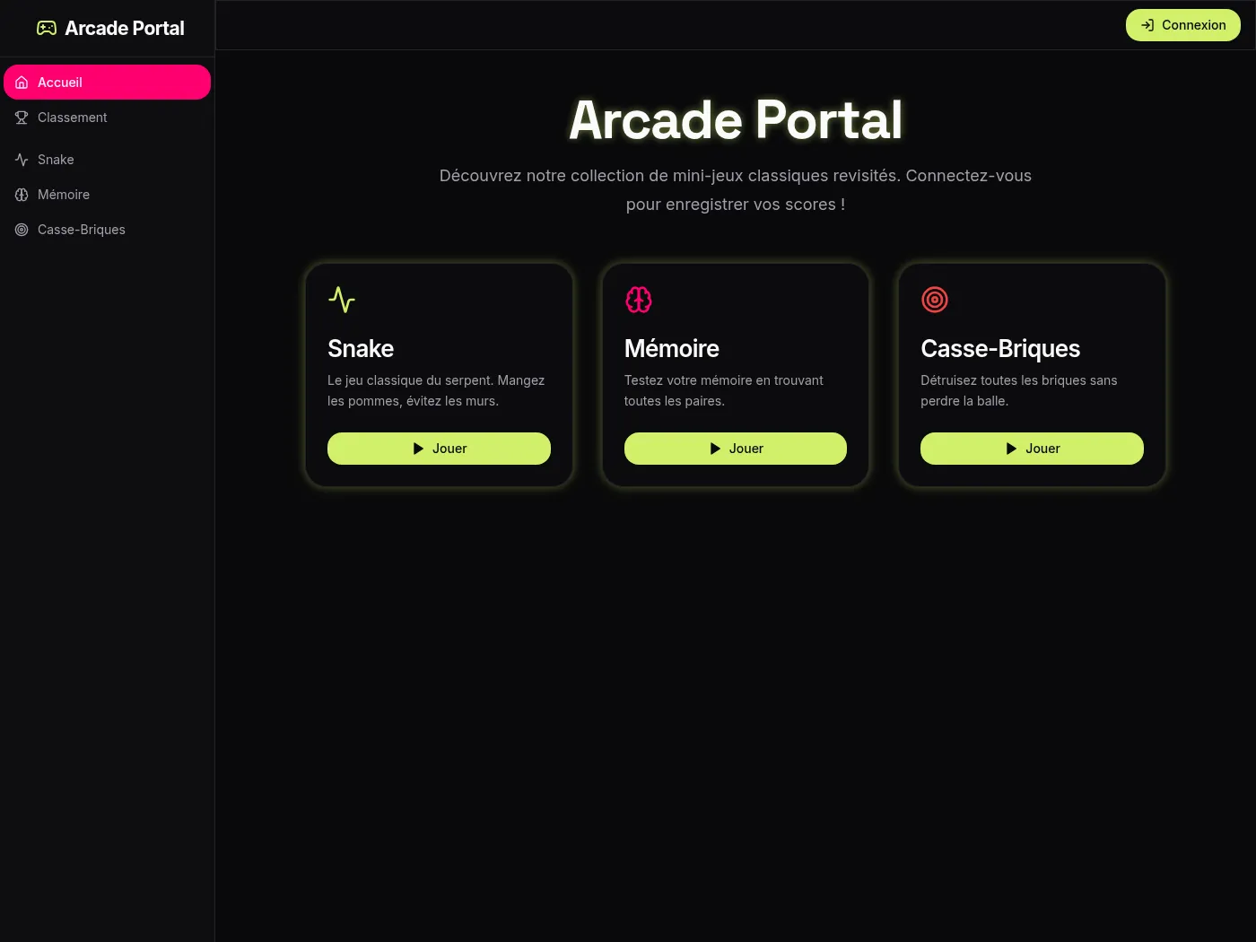 Mini Games Portal