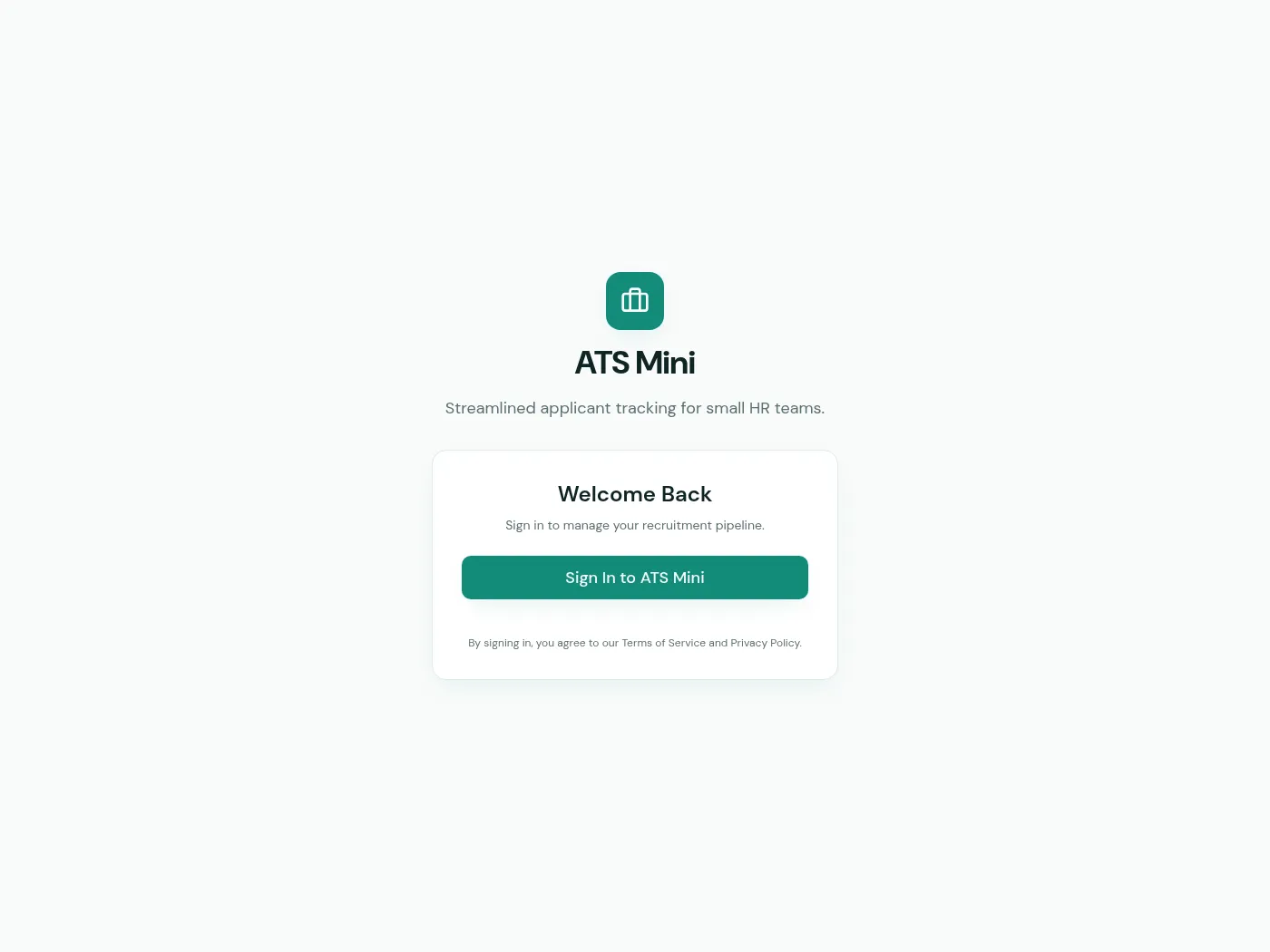Mini HR ATS
