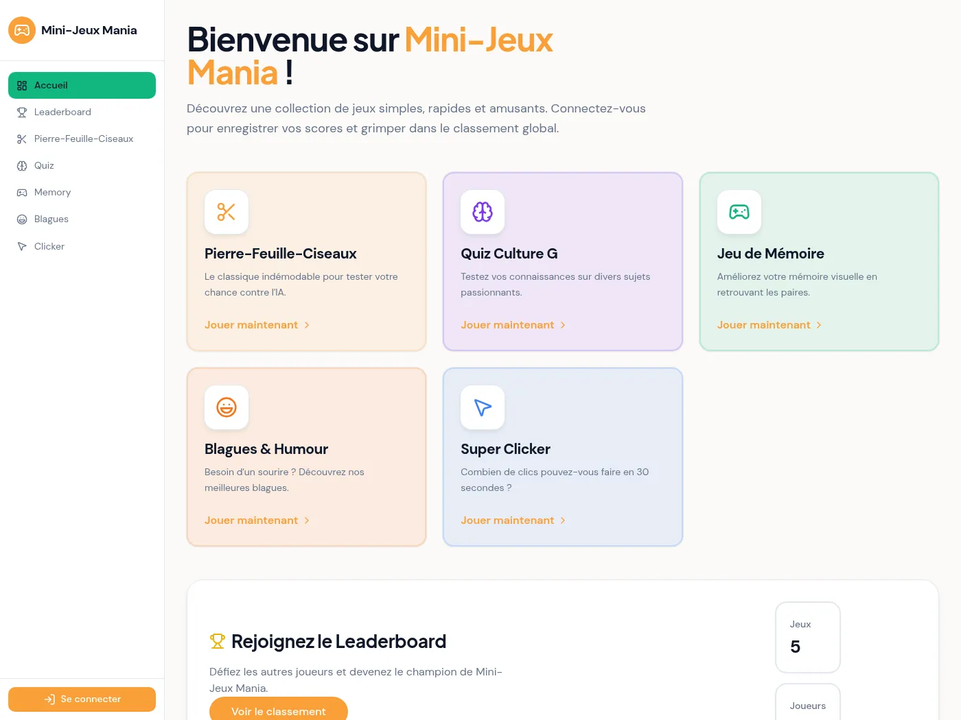 Mini-Jeux Mania
