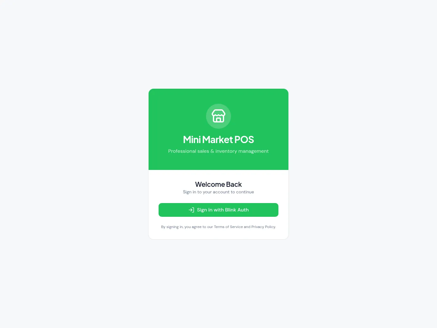 Mini Market POS Web