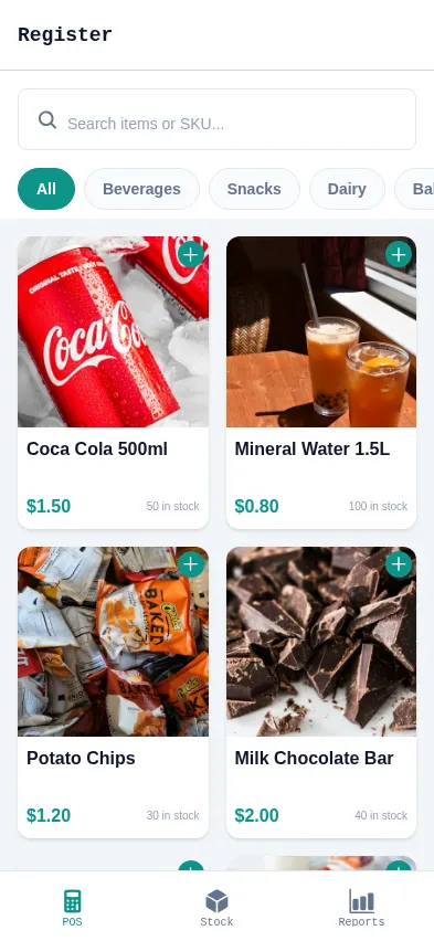 Mini Mart POS App