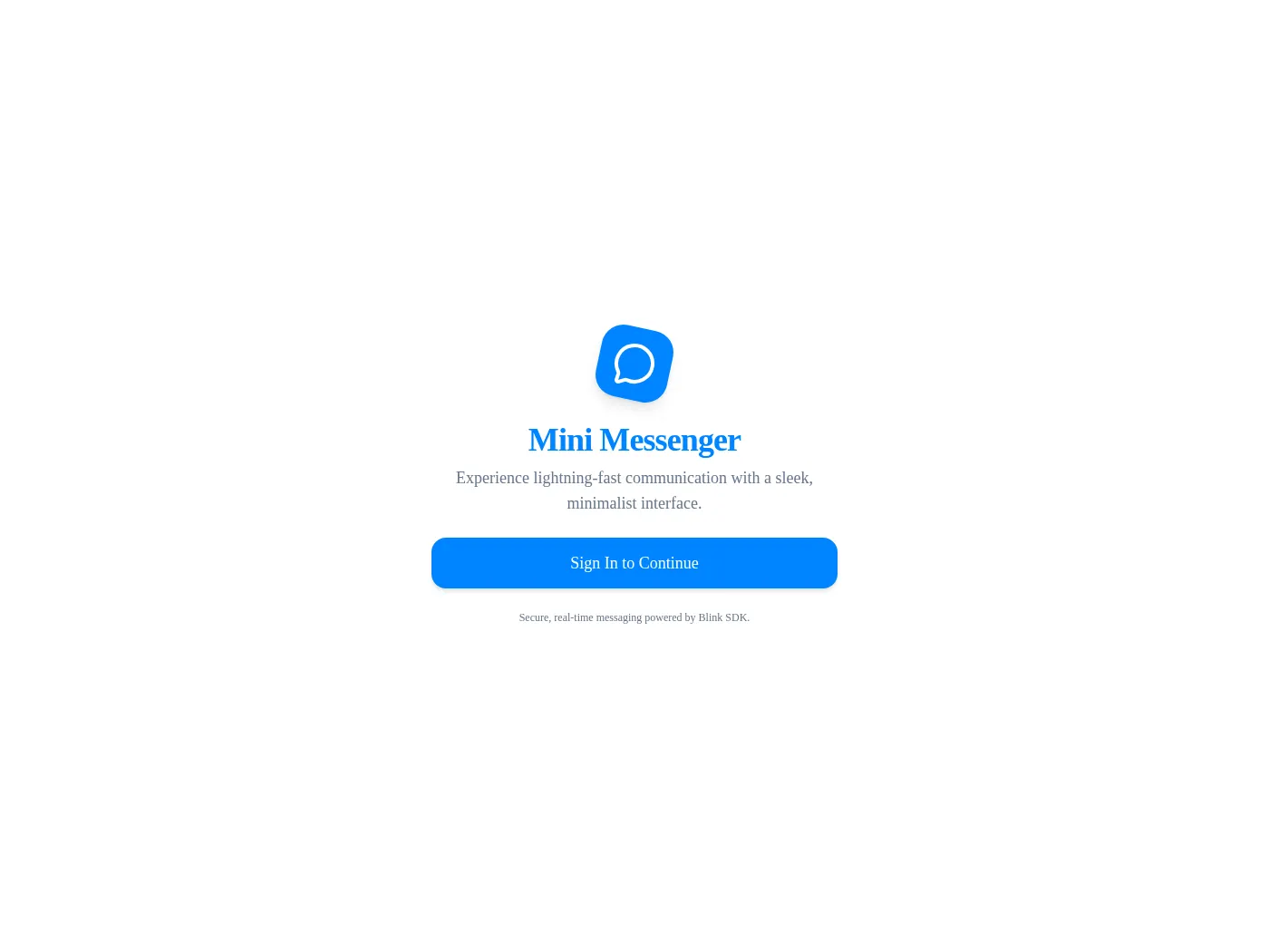 Mini Messenger Clone