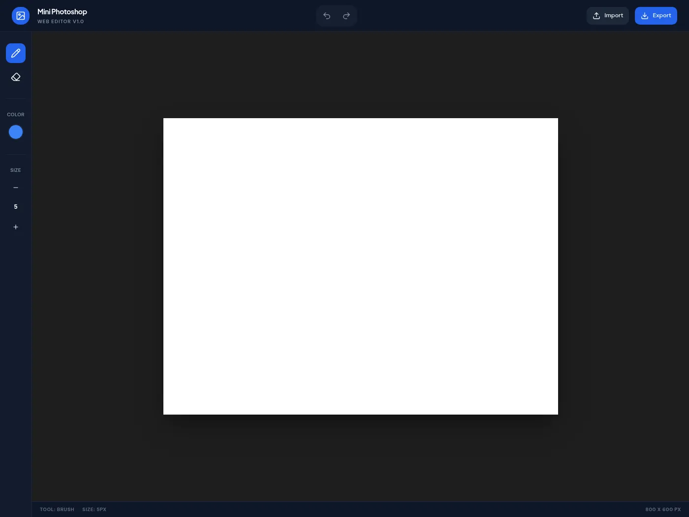 Mini Photoshop Web