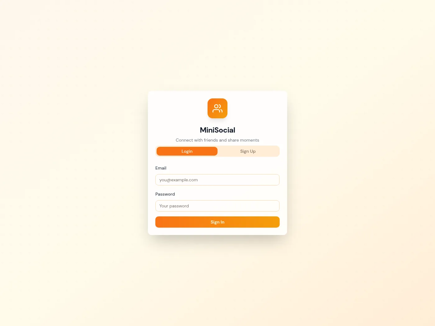 Mini Social Network