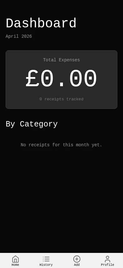 Minicab Receipts App
