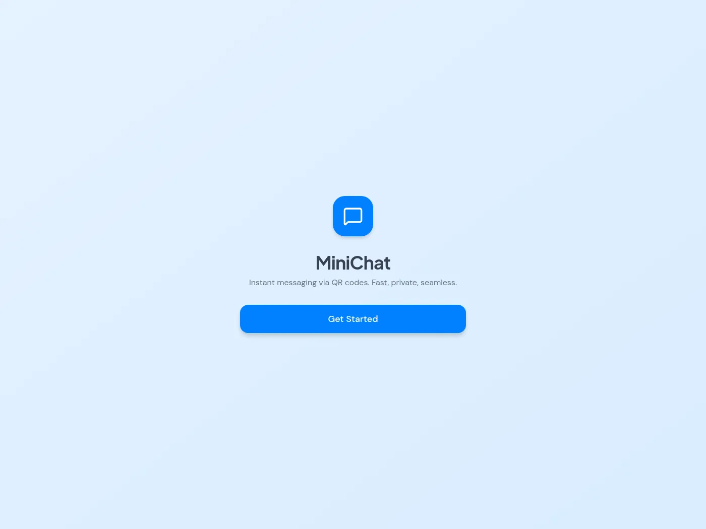 MiniChat QR Messenger