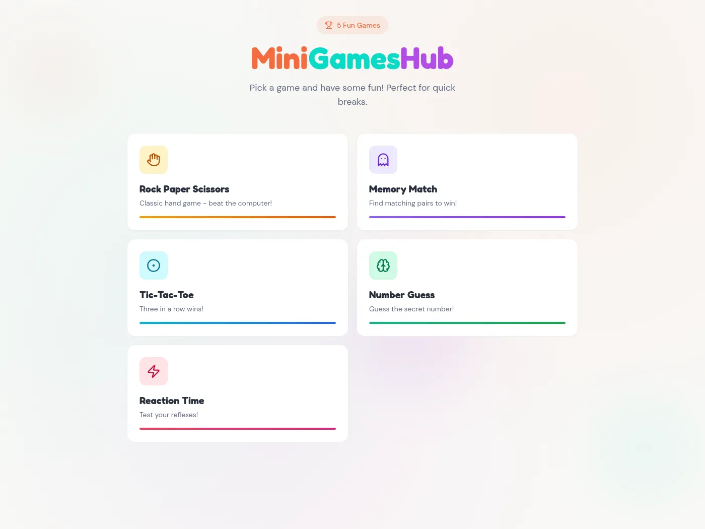 MiniGames Hub