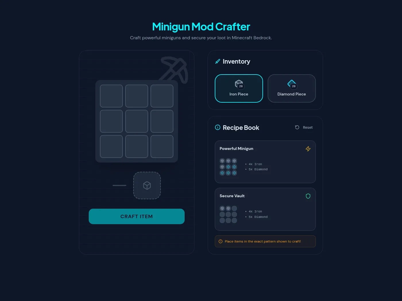 Minigun Mod Crafter