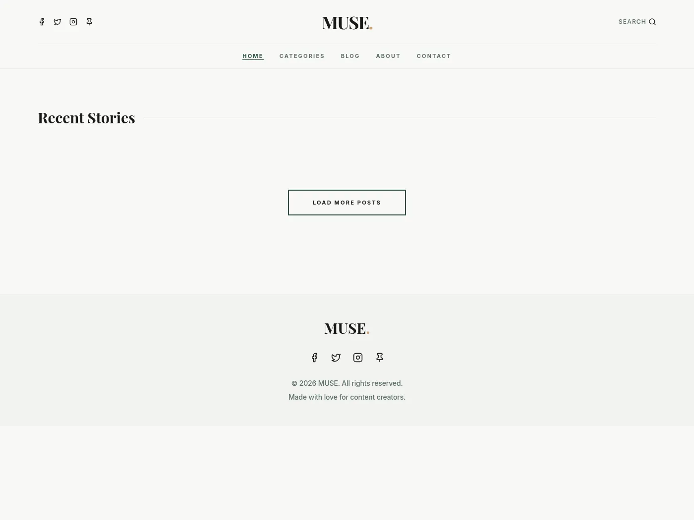 Minimalist Blog Platform
