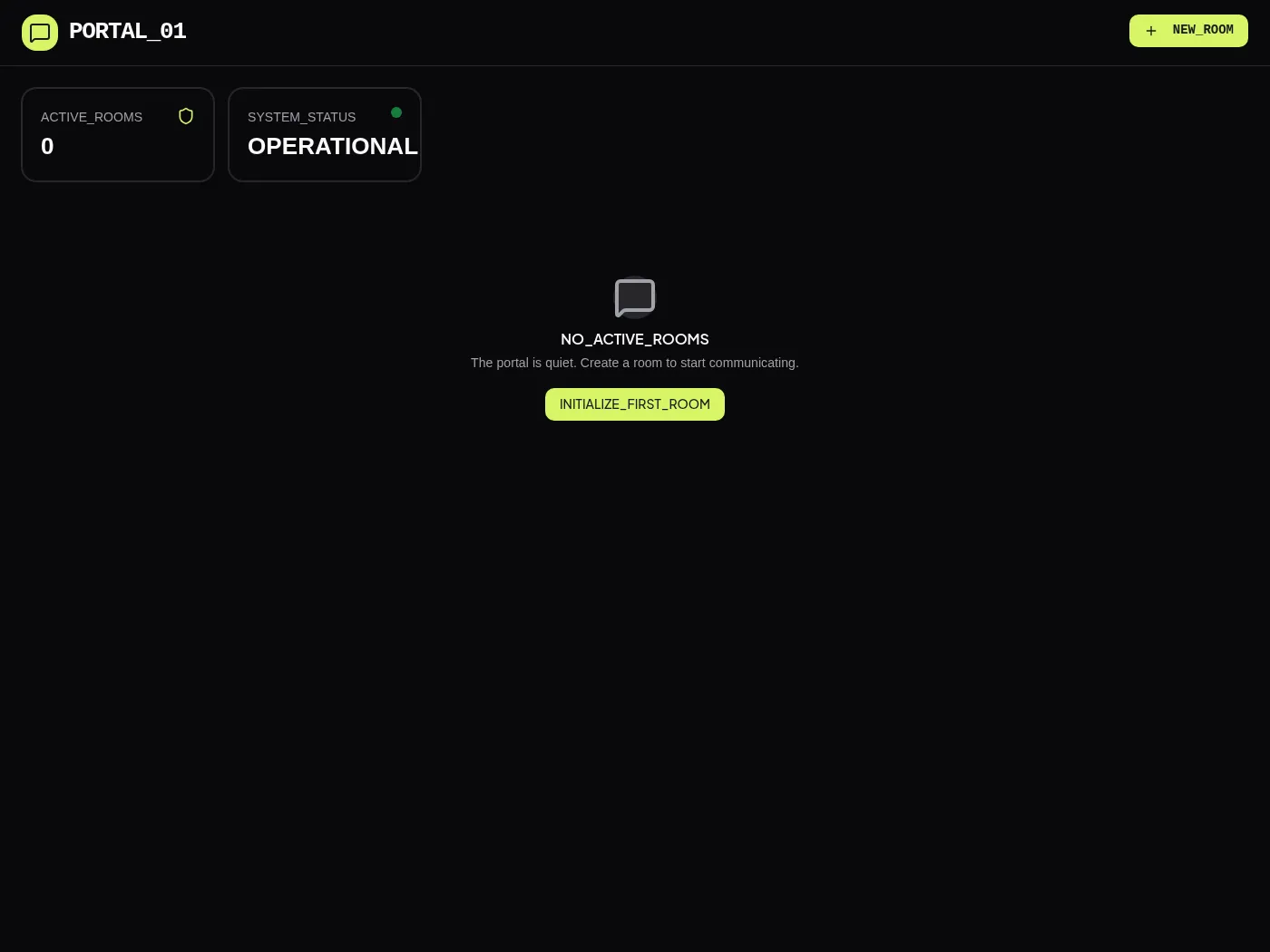 Minimalist Chat Portal