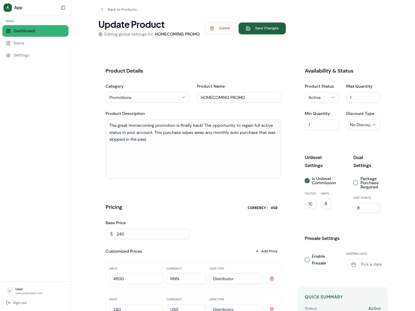 Minimalist Form Redesign