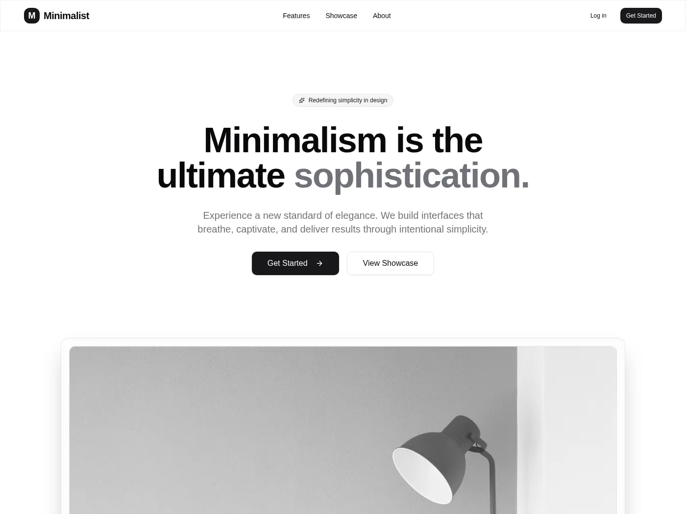 Minimalist Landing Page
