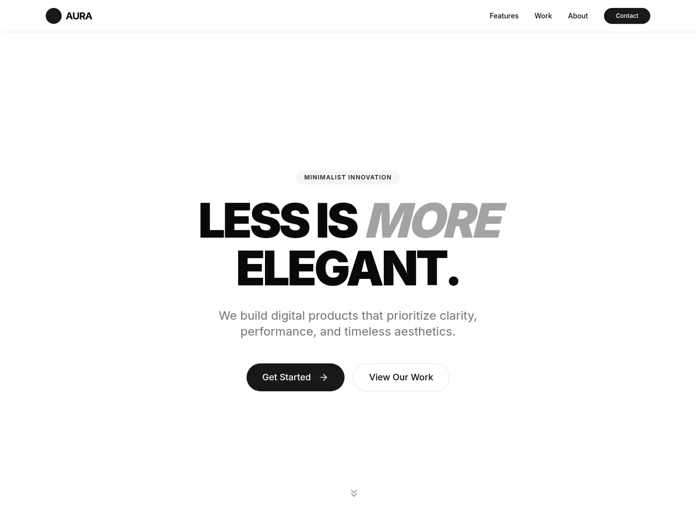 Minimalist Landing Page