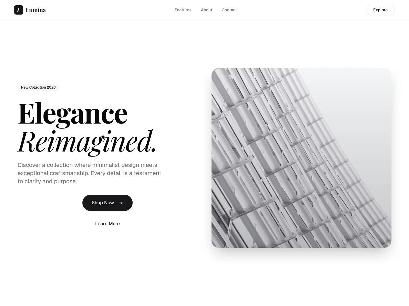 Minimalist Landing Page