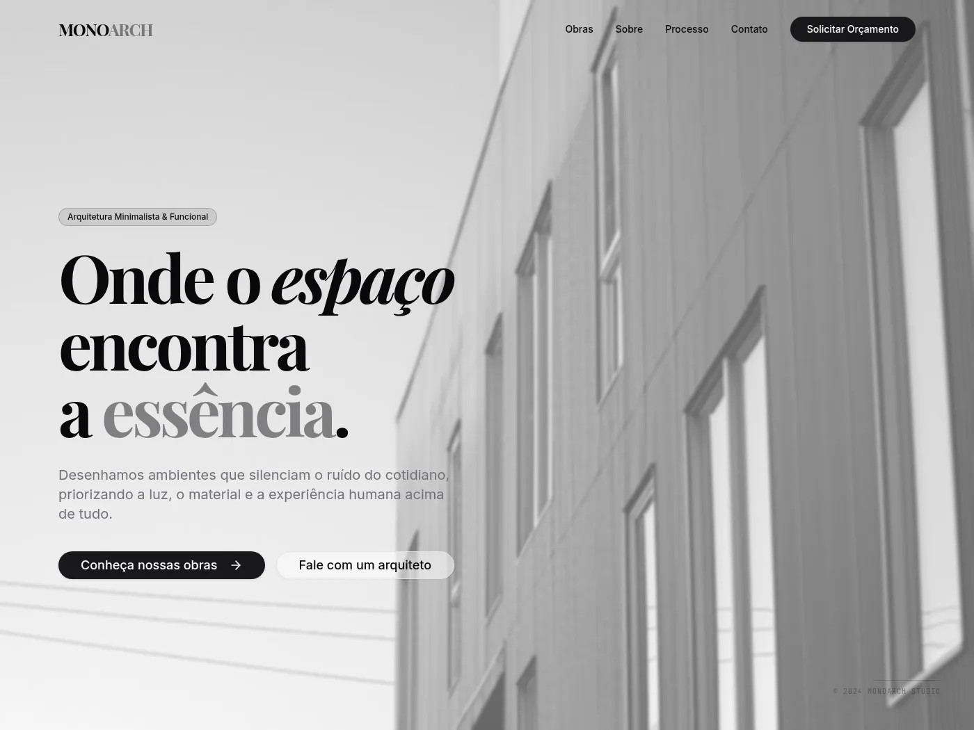Minimalist Landing Page