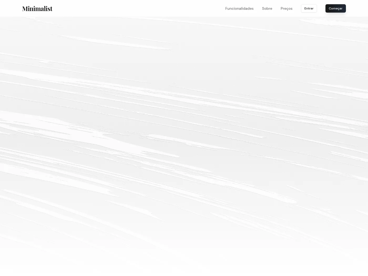 Minimalist Landing Page