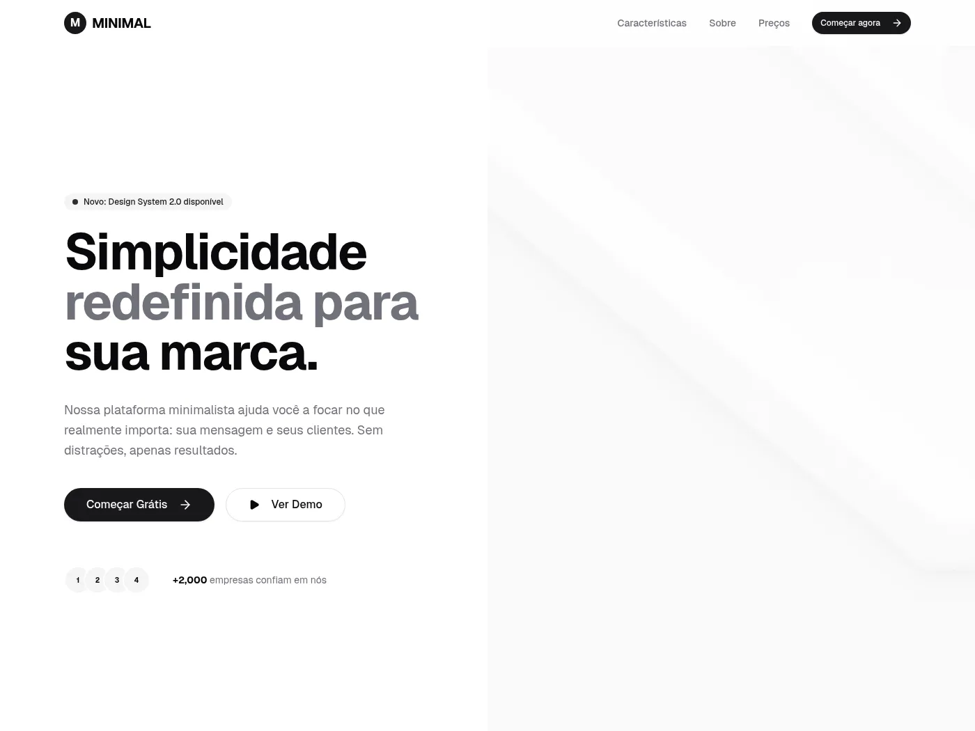 Minimalist Landing Page
