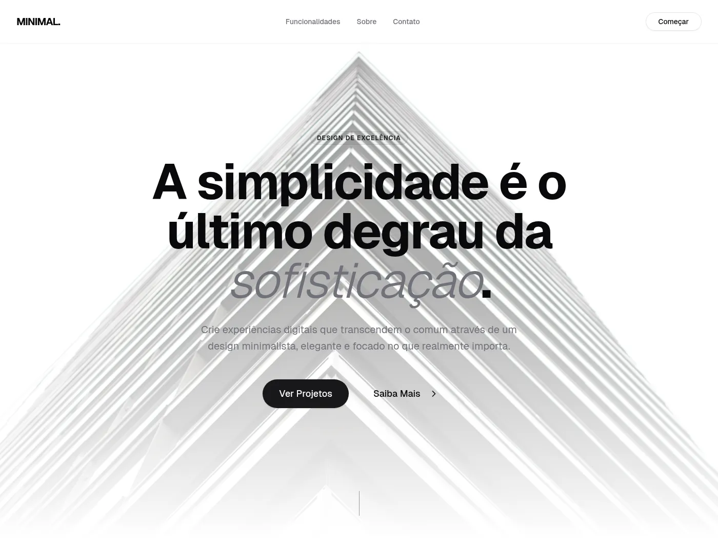 Minimalist Landing Page