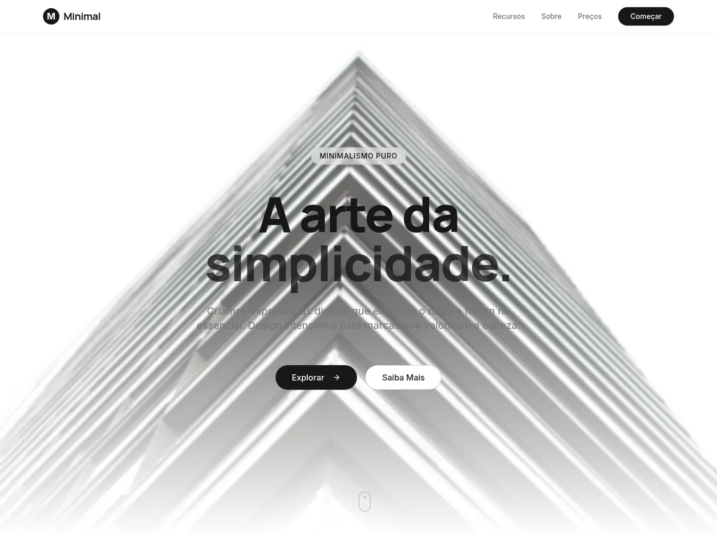 Minimalist Landing Page
