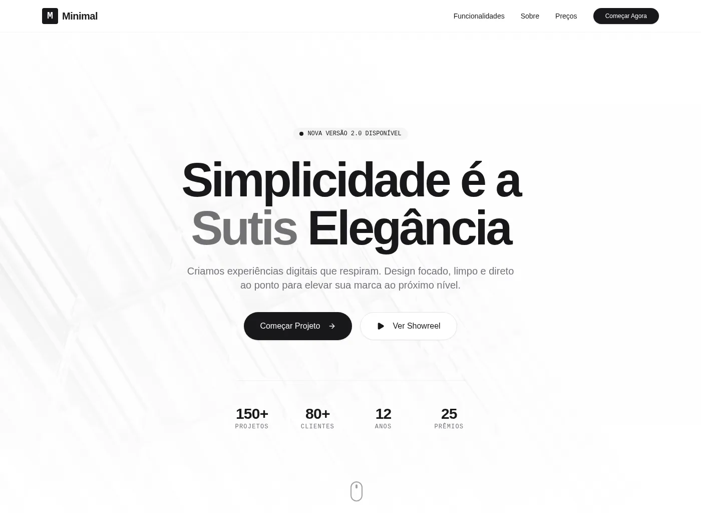 Minimalist Landing Page