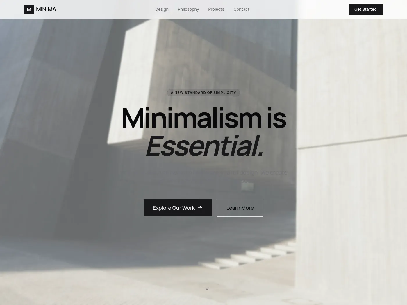 Minimal Landing Page