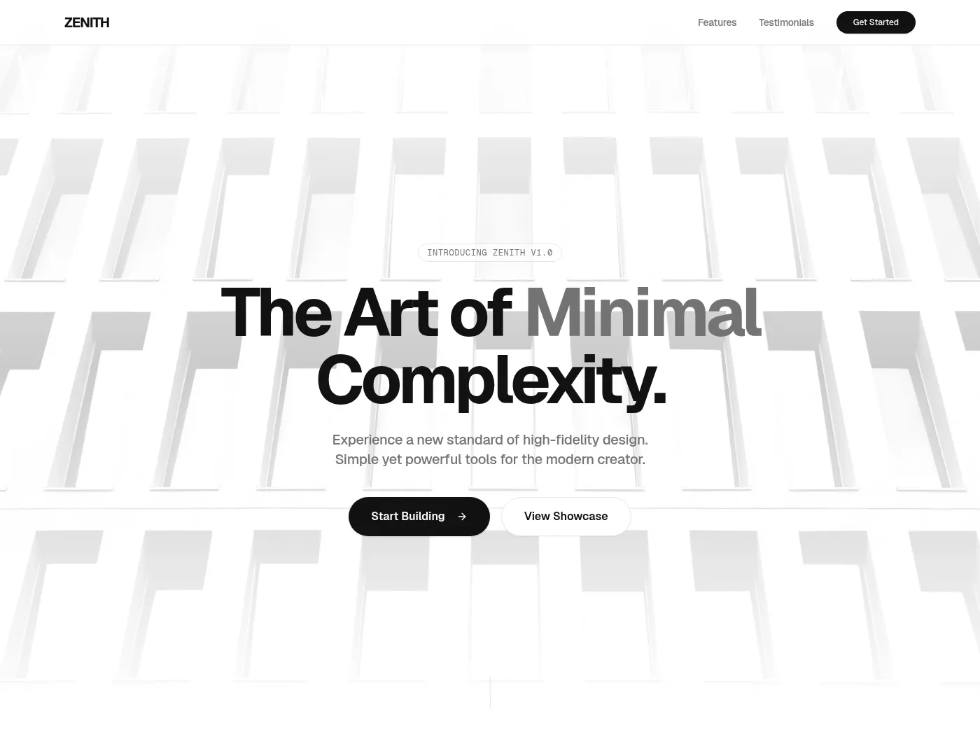 Minimalist Landing Page