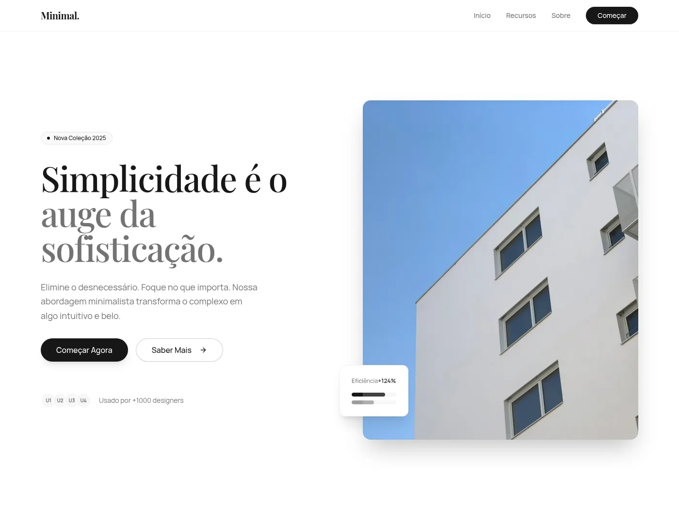 Minimalist Landing Page