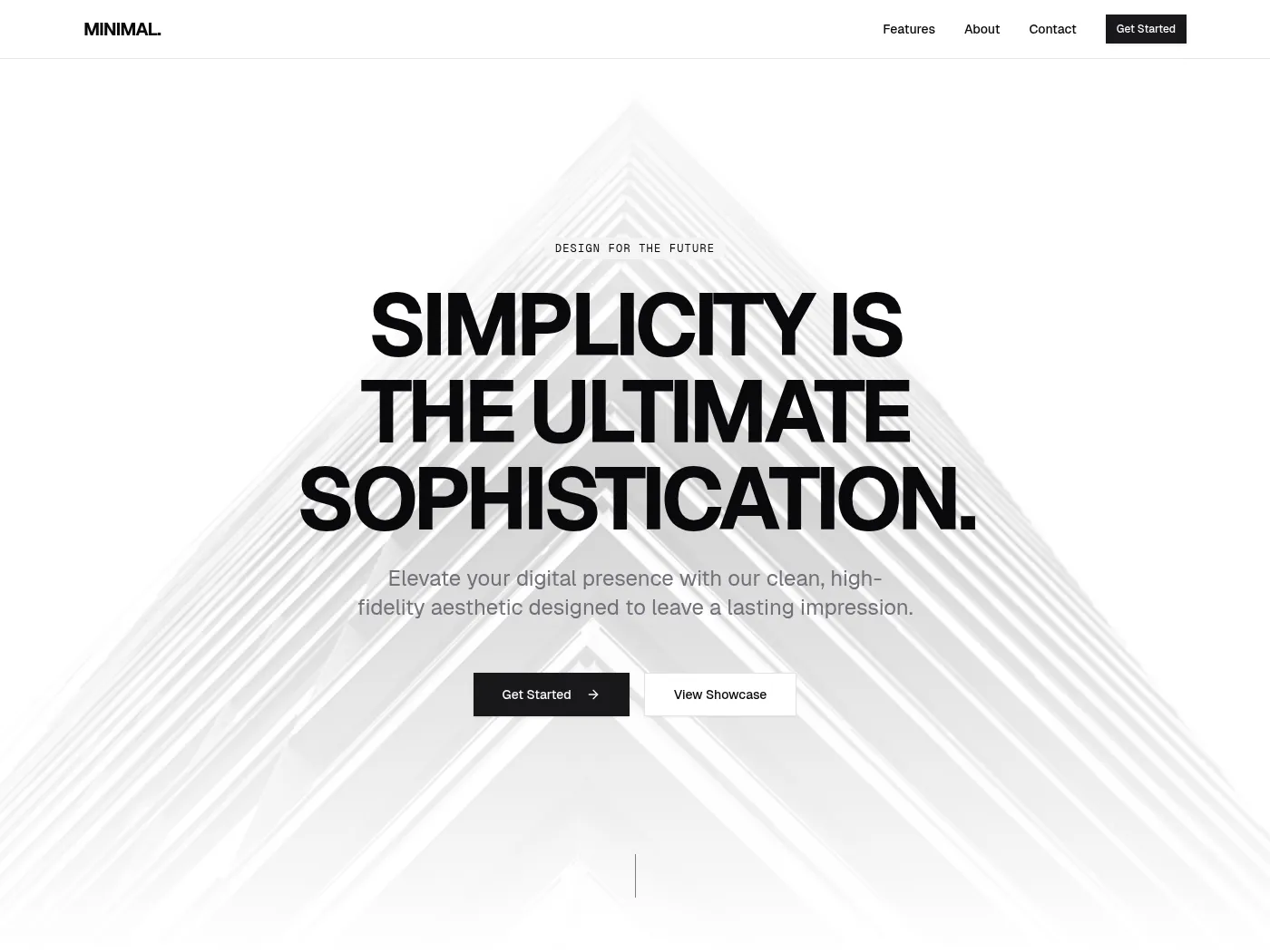 Minimal Landing Page