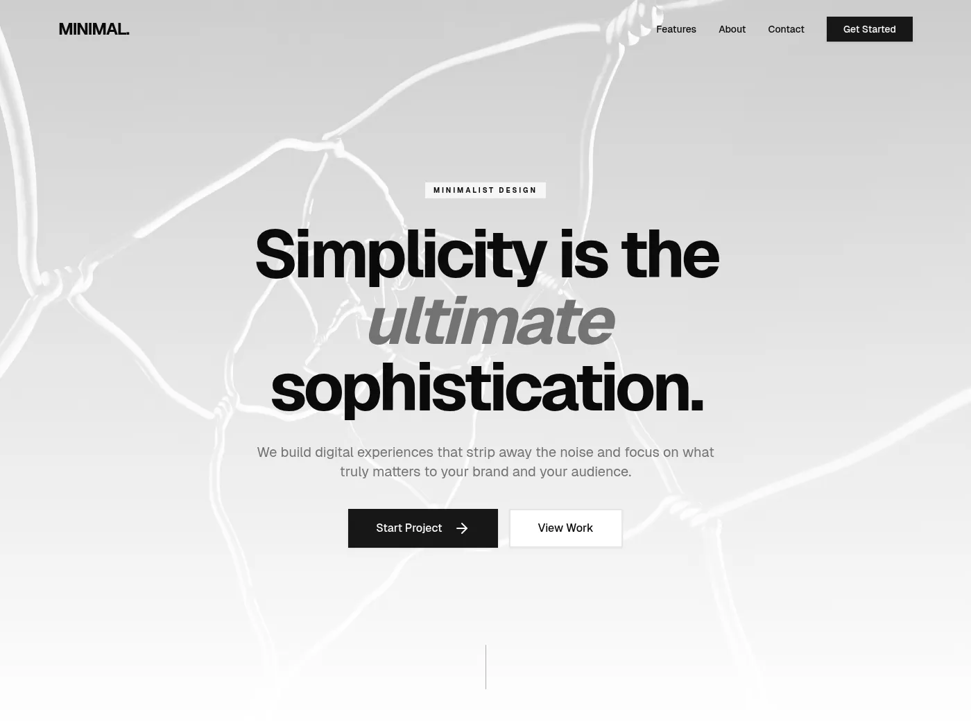 Minimalist Landing Page