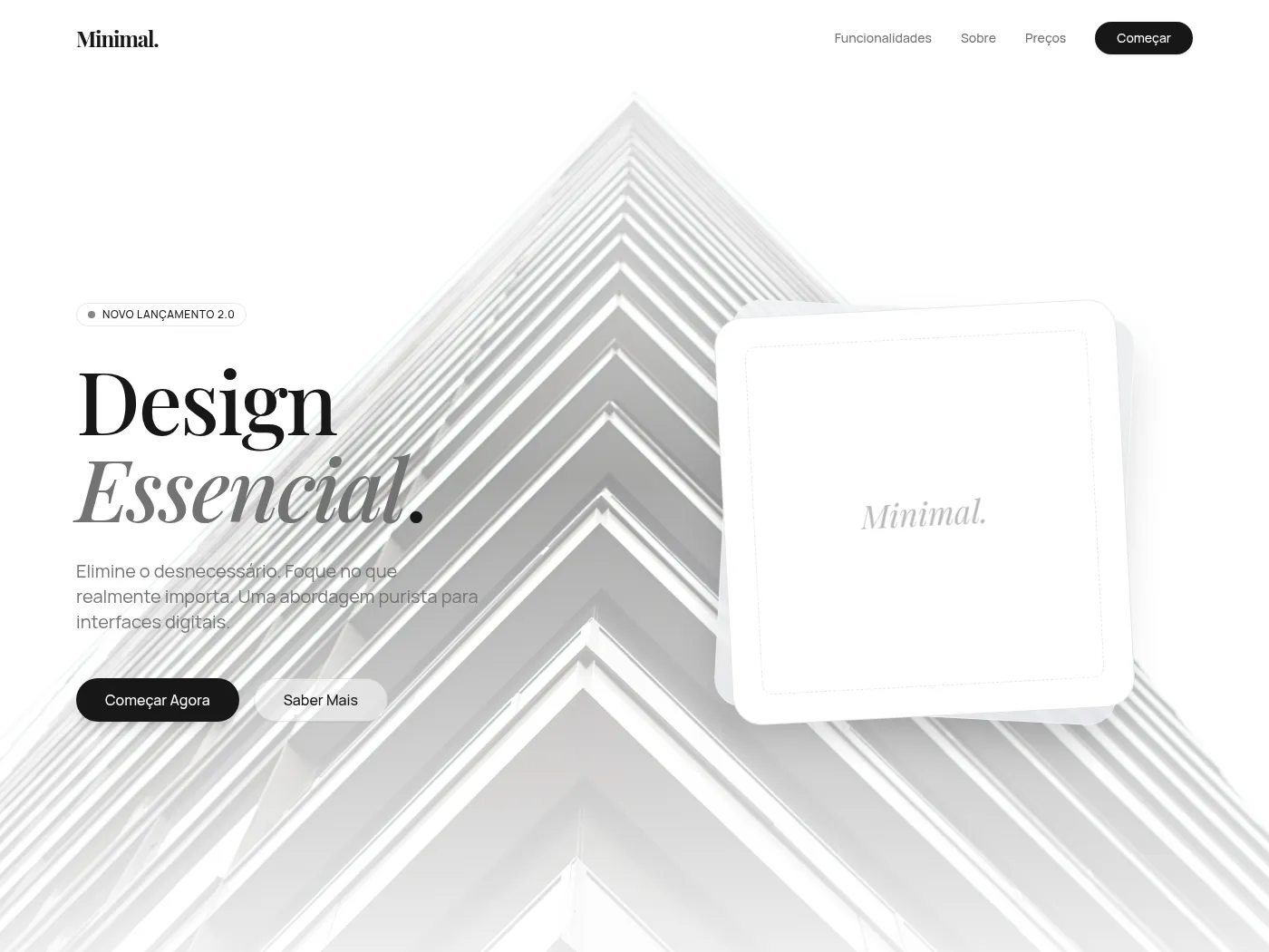 Minimal Landing Page