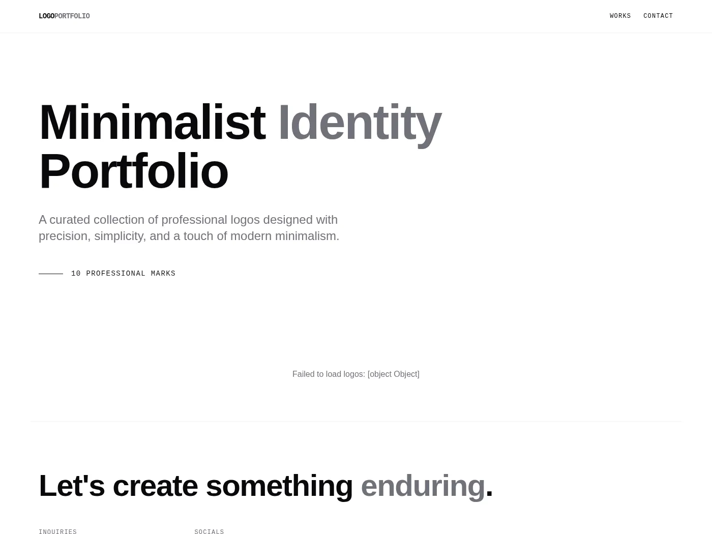 Minimalist Logo Portfolio