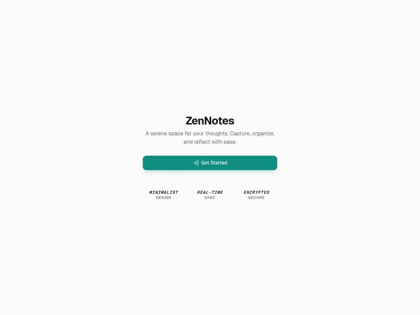 Minimalist Notes App