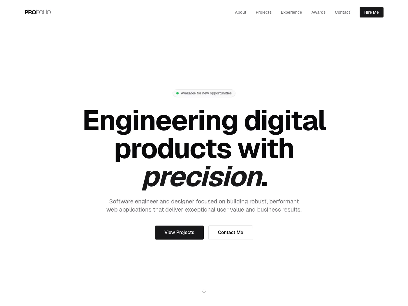 Profolio Minimalist