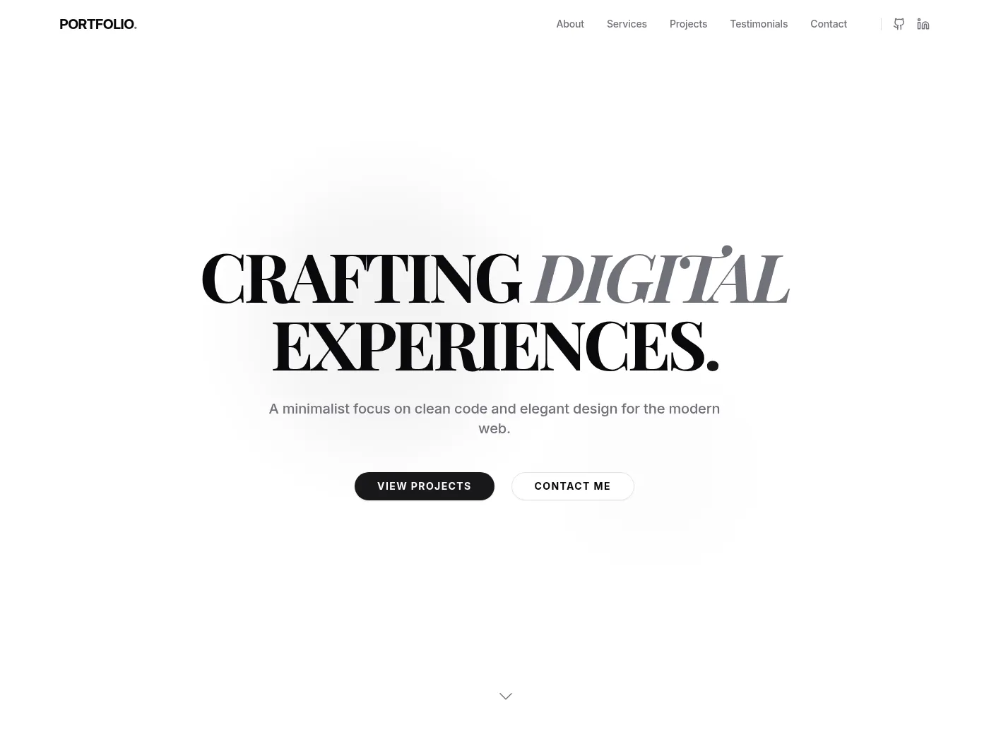 Minimalist Portfolio Site