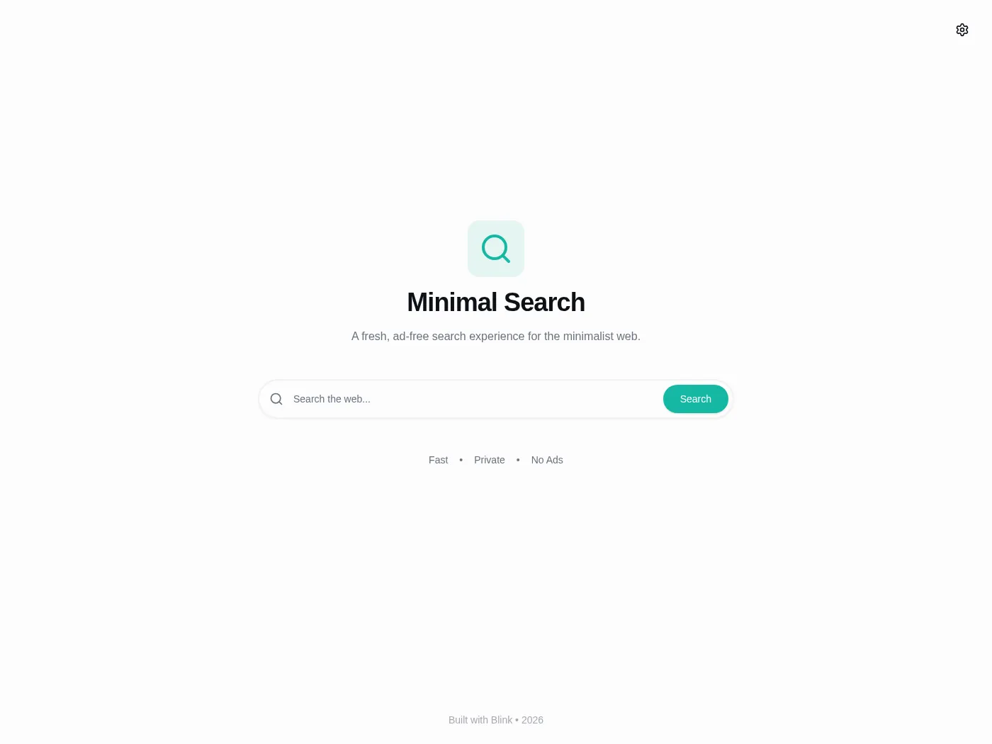 Minimalist Web Search