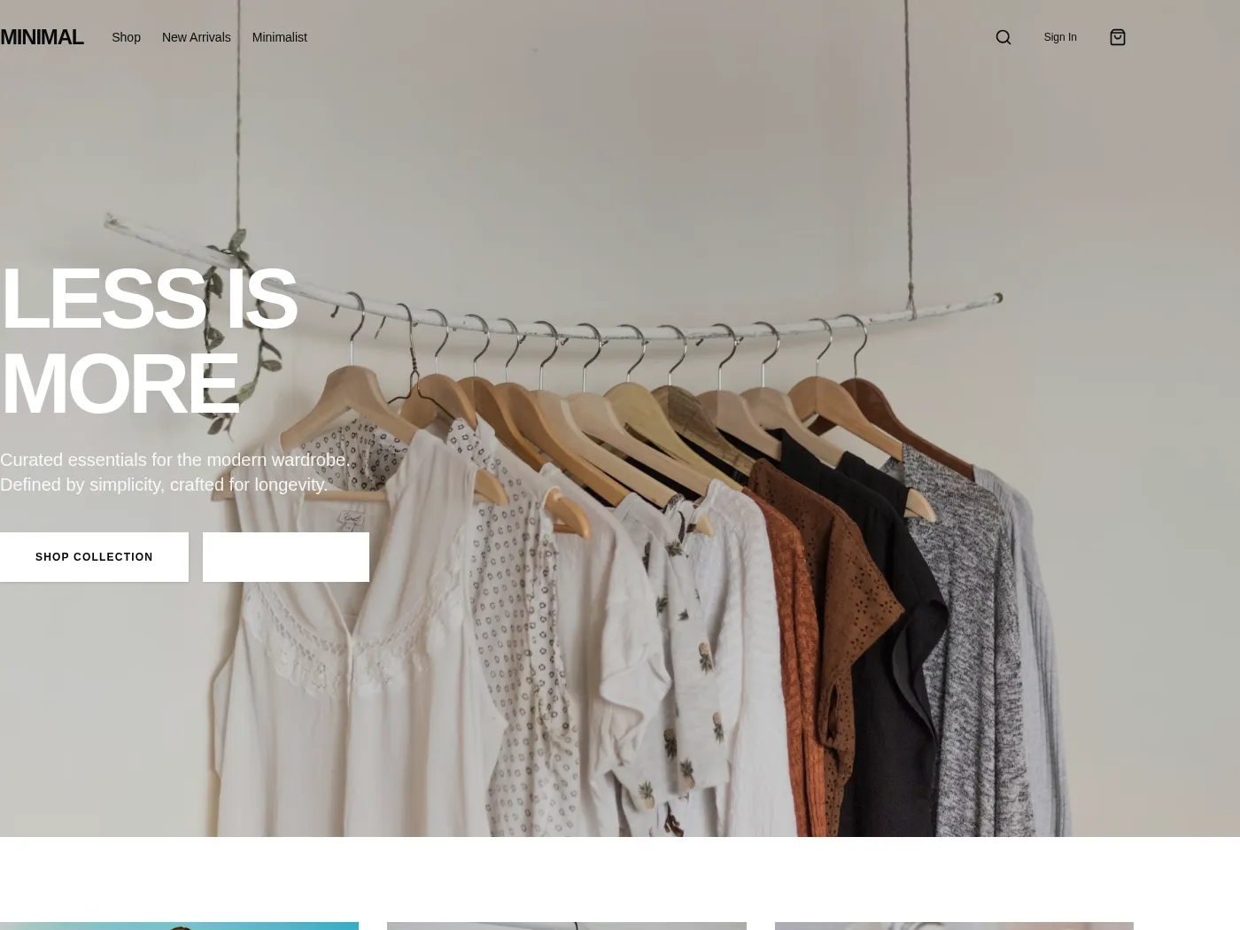 Minimal Fashion Shop
